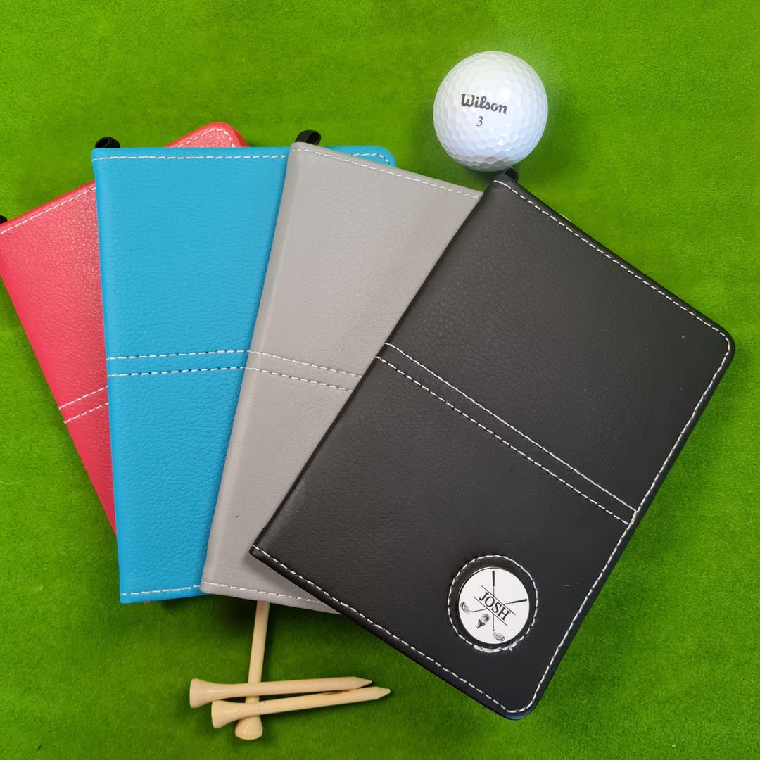Personalised Golf Scorecard Holder Wallet With Personalised Marker and ...