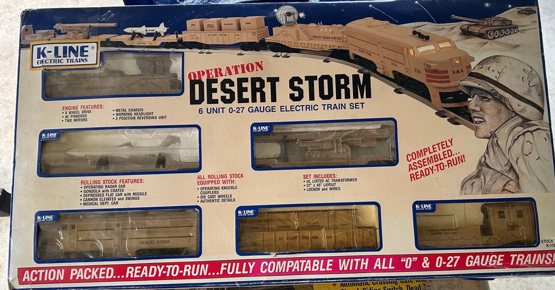 Vintage Operation Desert Storm Train Set. - Etsy