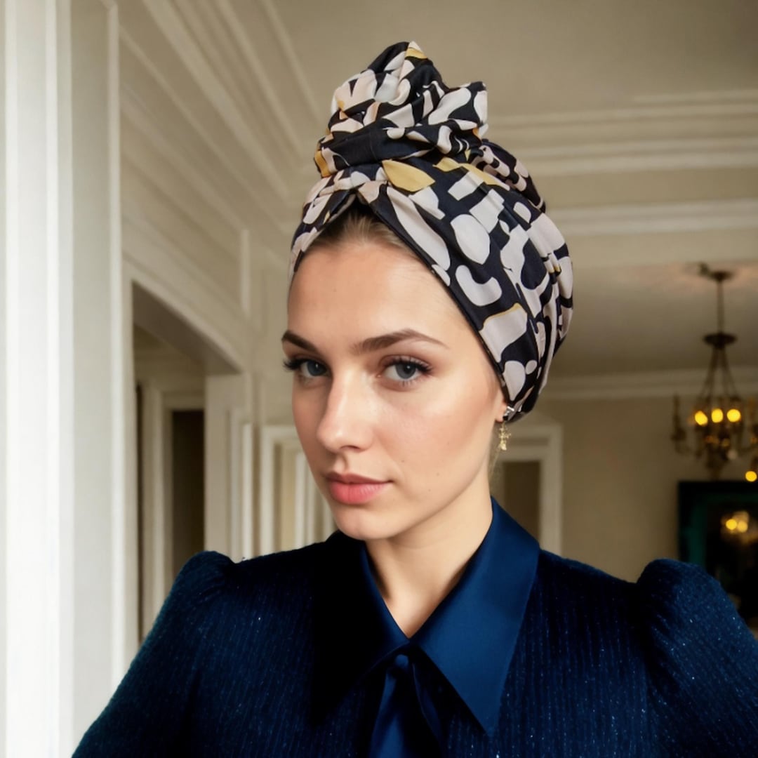 Fashion Turban, Turban Hat, Full Turban, Head Covering, 1950s Turban ...