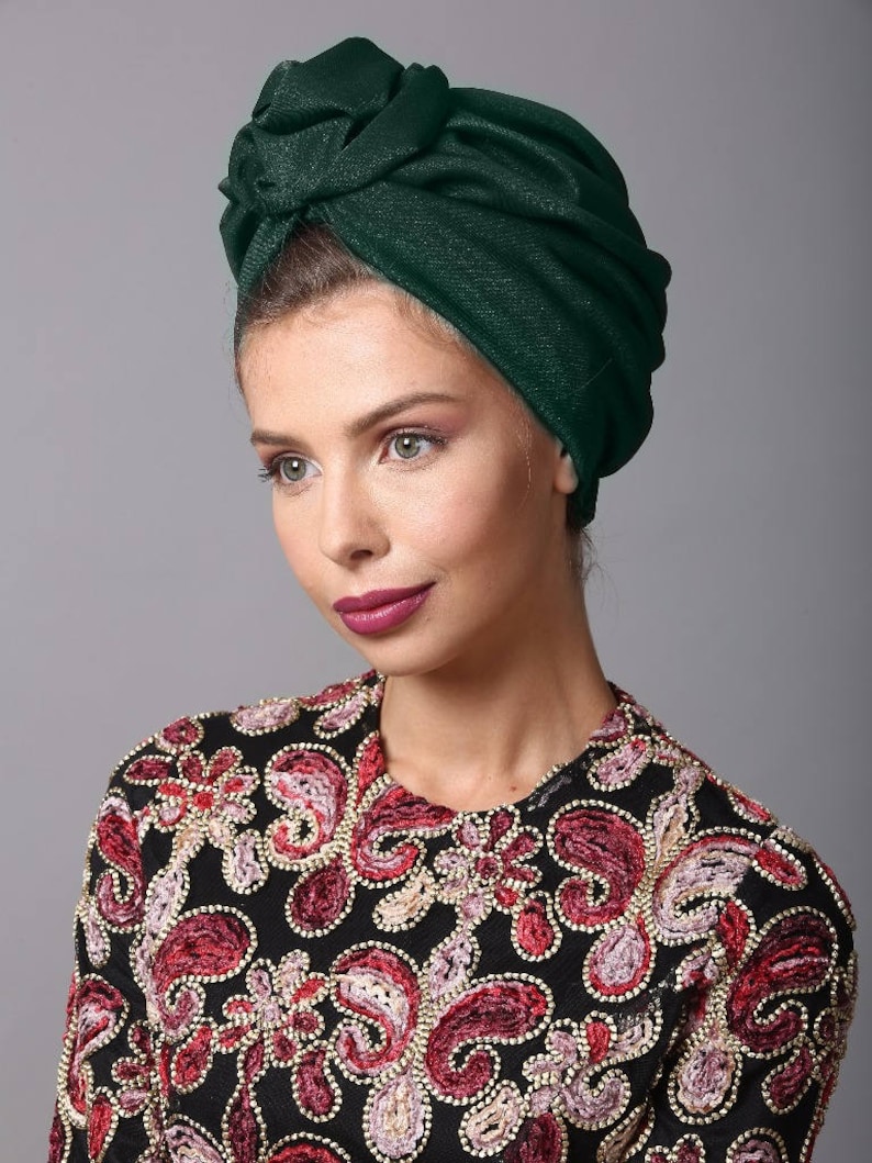 Women's Fashion Full Turban Hijab, 1950s Vintage Retro Style Turban ...