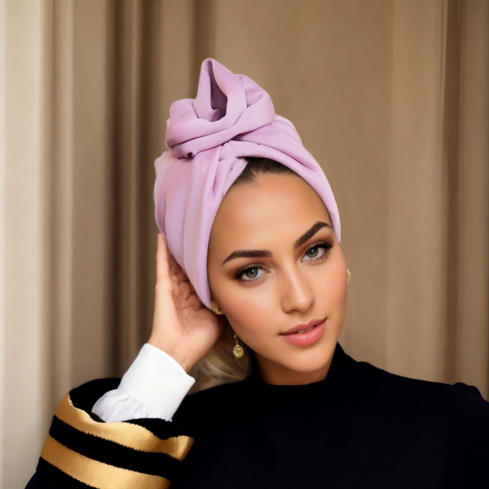 Fashion Turban, Turban Hat, Full Turban, Head Covering, 1950s Turban ...