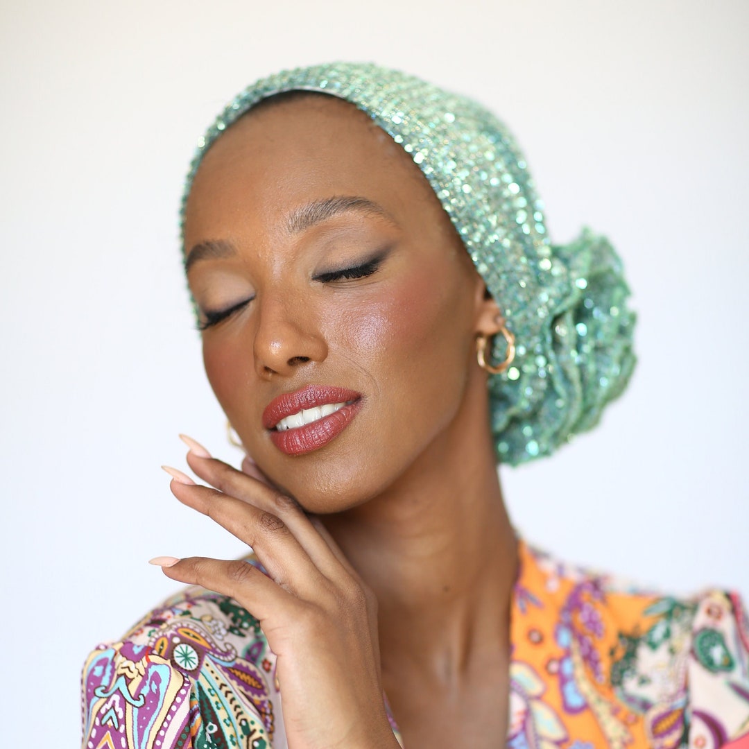 Sequin Turban - A Fashionable and Versatile Headpiece - Etsy
