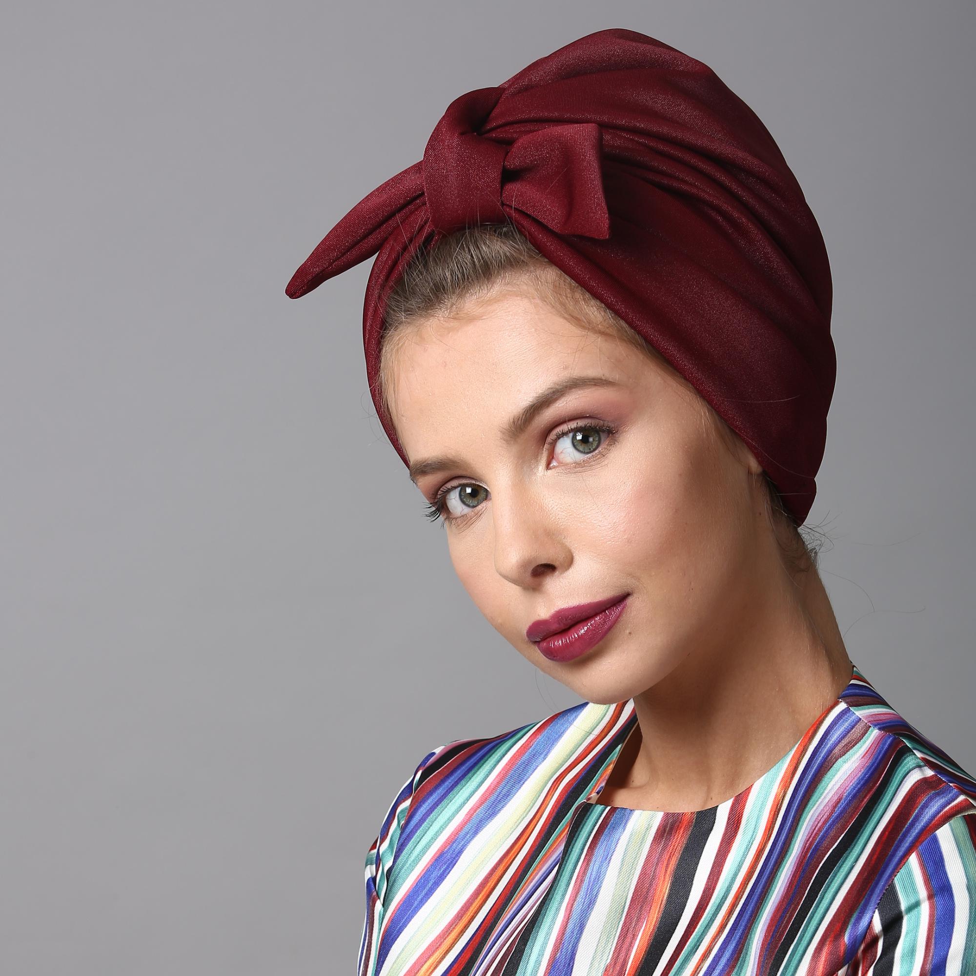 Knoten-Turban – fertig gebundenes, elegantes Turban-Turban-Design für ...