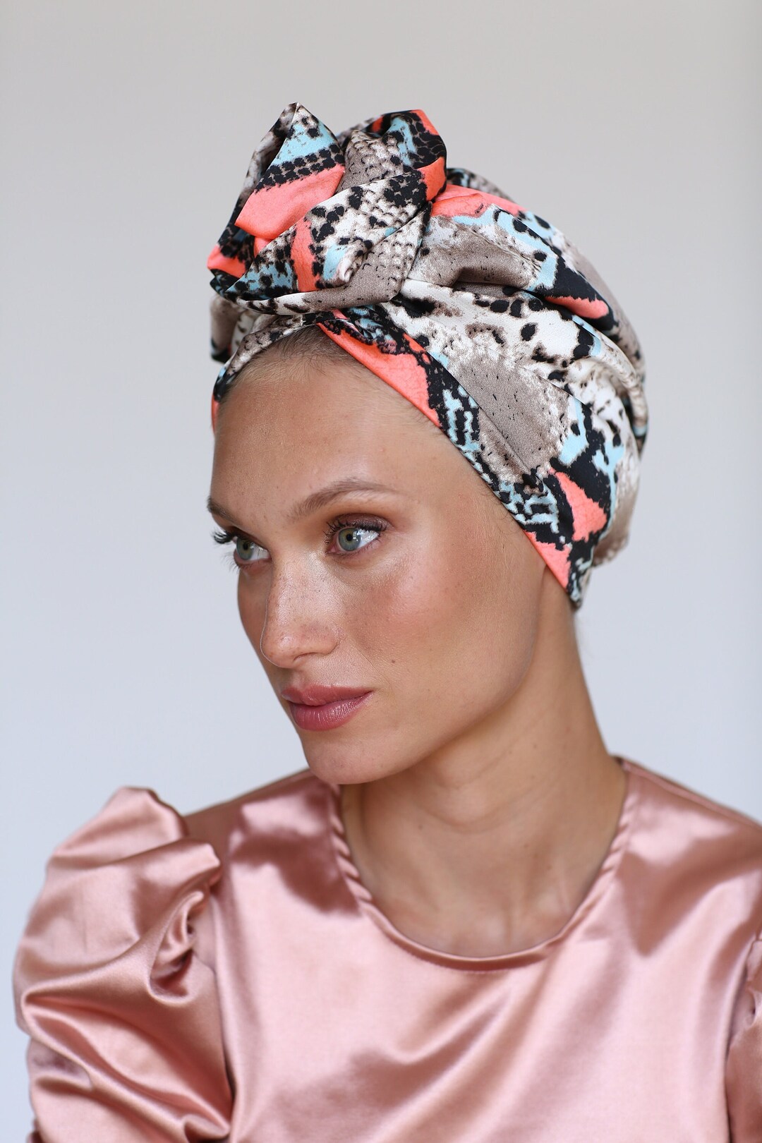Flower Turban, Turban Head Wrap, Head Turban Fashion, Turban Womens ...