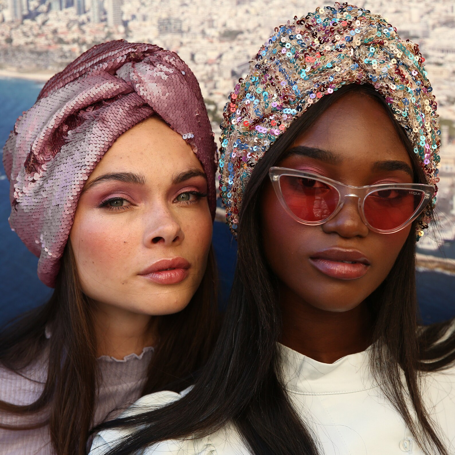 Sequin Fashion Turban Vintage Turban Pink Turban Hat Beaded | Etsy