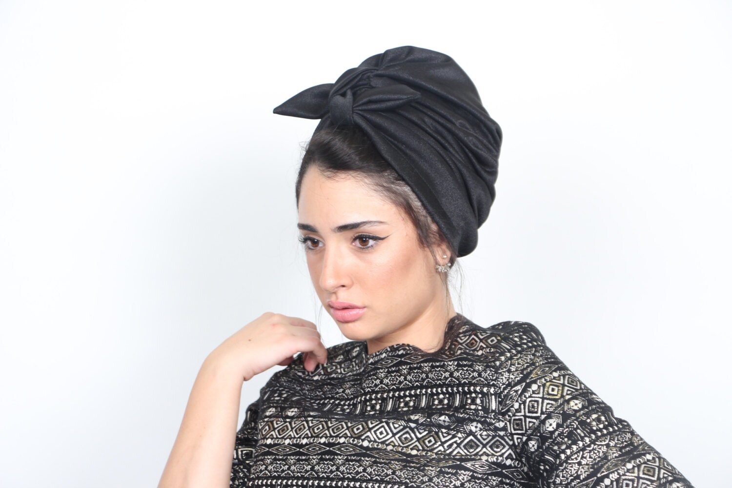 Turban Headband Black Turban Turban Hat Fashion Turban - Etsy
