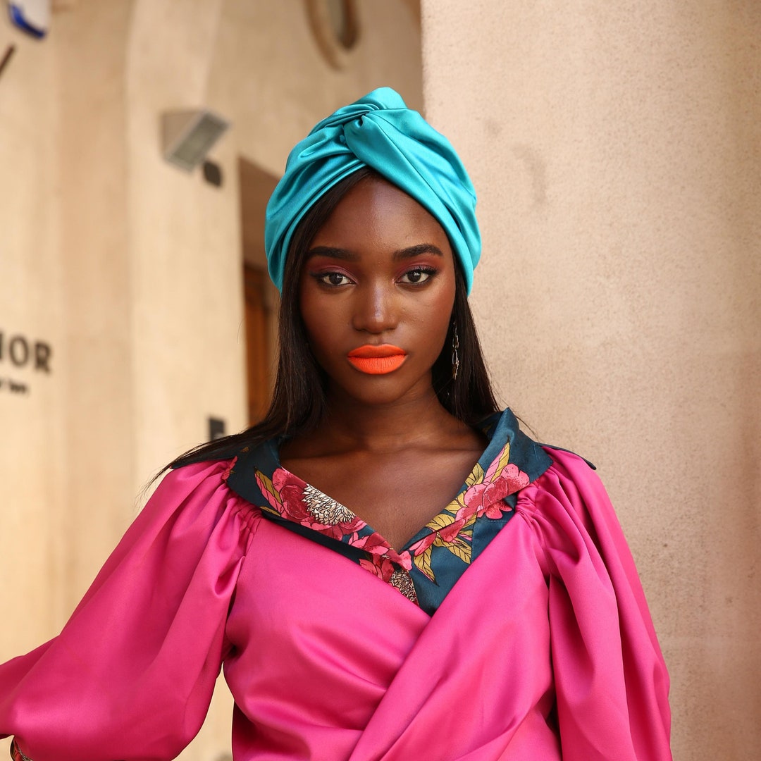 Turquoise Turban Headwrapretro Head Turban Modern Hijab - Etsy Israel