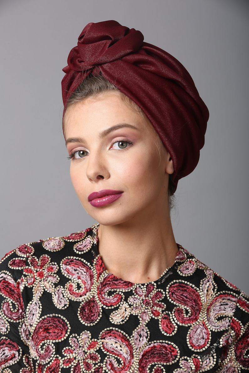 Women's Fashion Full Turban Hijab, 1950s Vintage Retro Style Turban ...