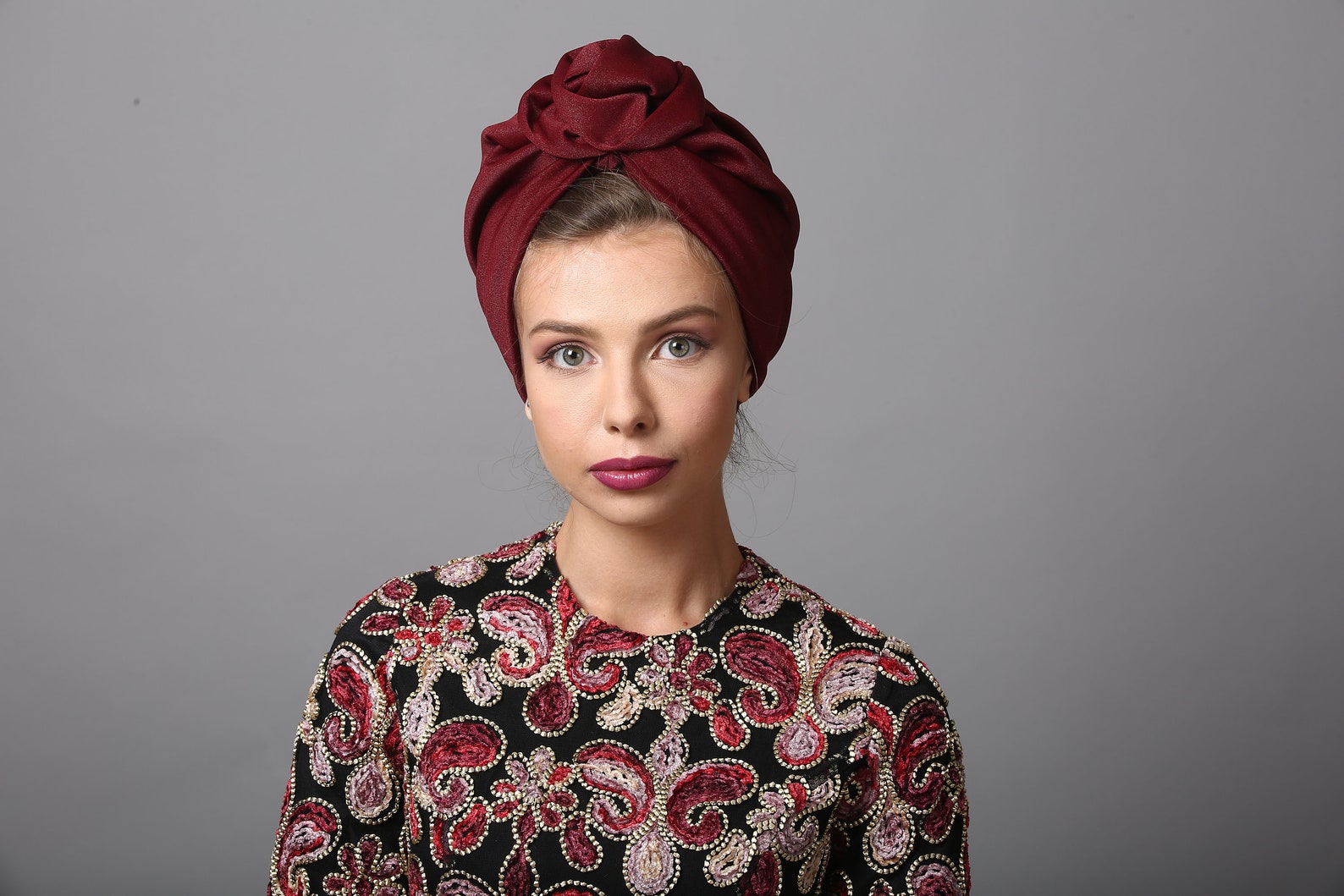Women's Fashion Full Turban Hijab, 1950s Vintage Retro Style Turban ...