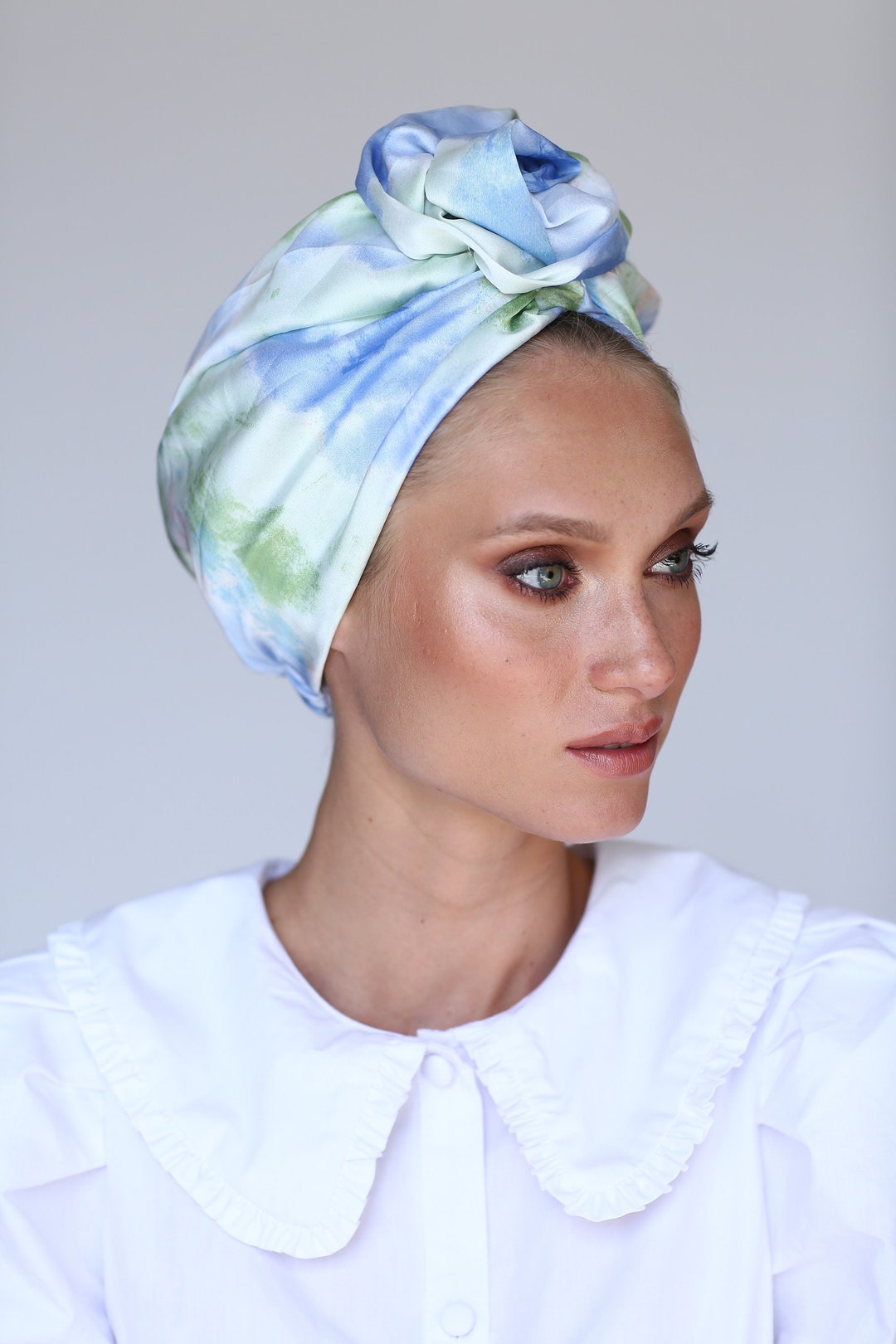 Flower Turban, Turban Head Wrap, Head Turban Fashion, Turban Womens ...