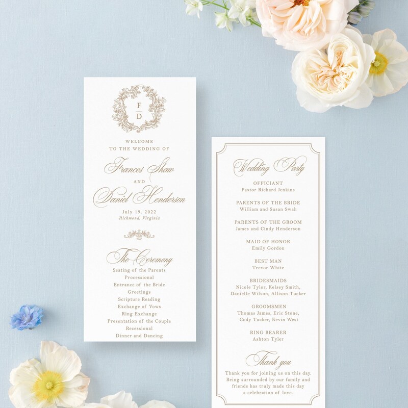 Programs With Ribbon - Etsy