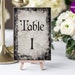 Gothic Table Numbers Printable Halloween Wedding Table | Etsy