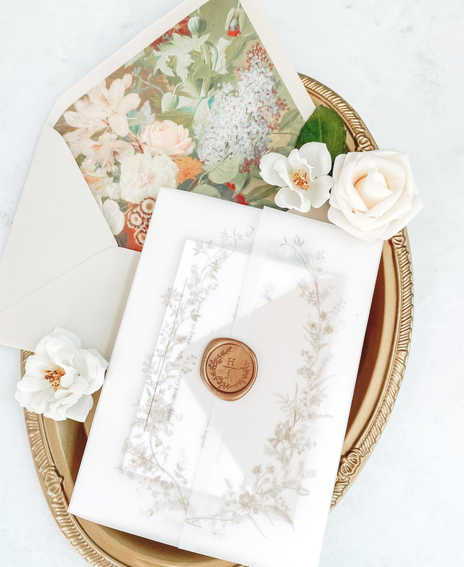 ADD ON Blank or Printed Translucent Vellum Wraps for Wedding - Etsy