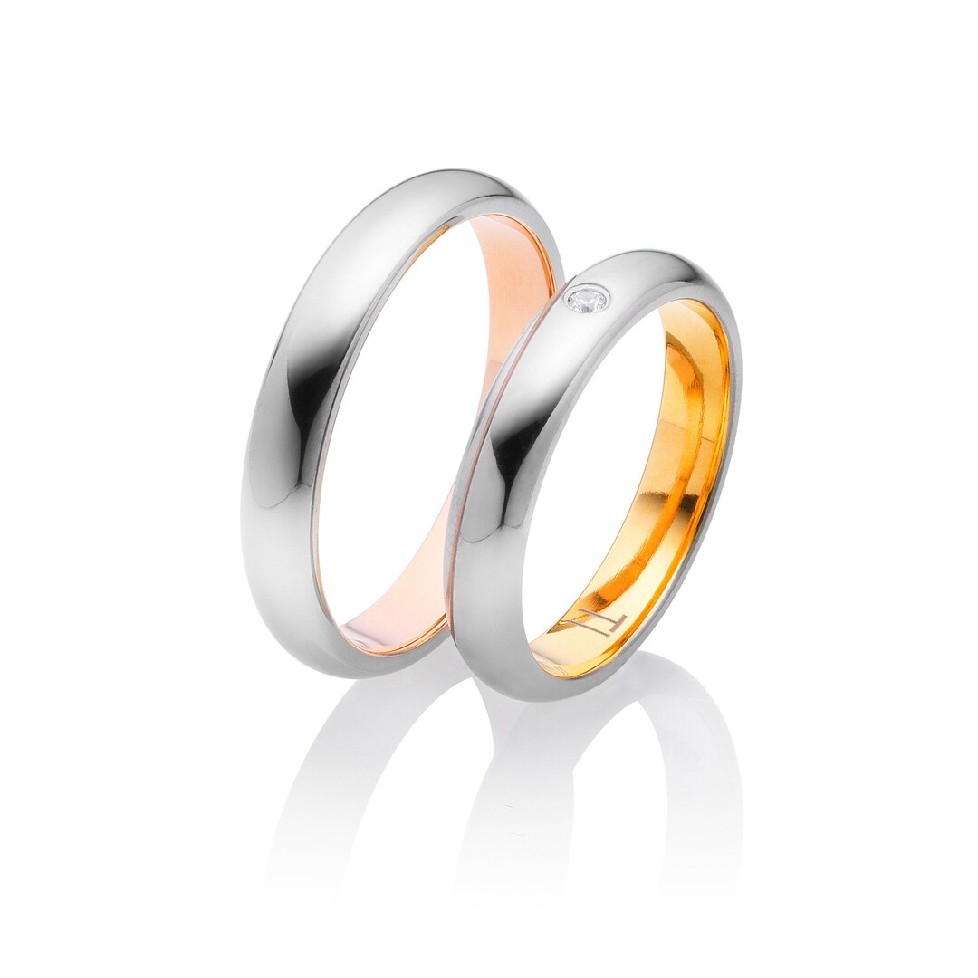 Titanium Wedding Rings Partner Rings Dubrovnik - Etsy