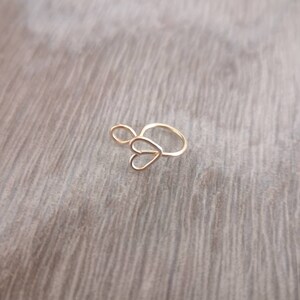 Heart Nose Cuff Gold or Silver Plated - Cute Heart Nose Cuff - Nose ...