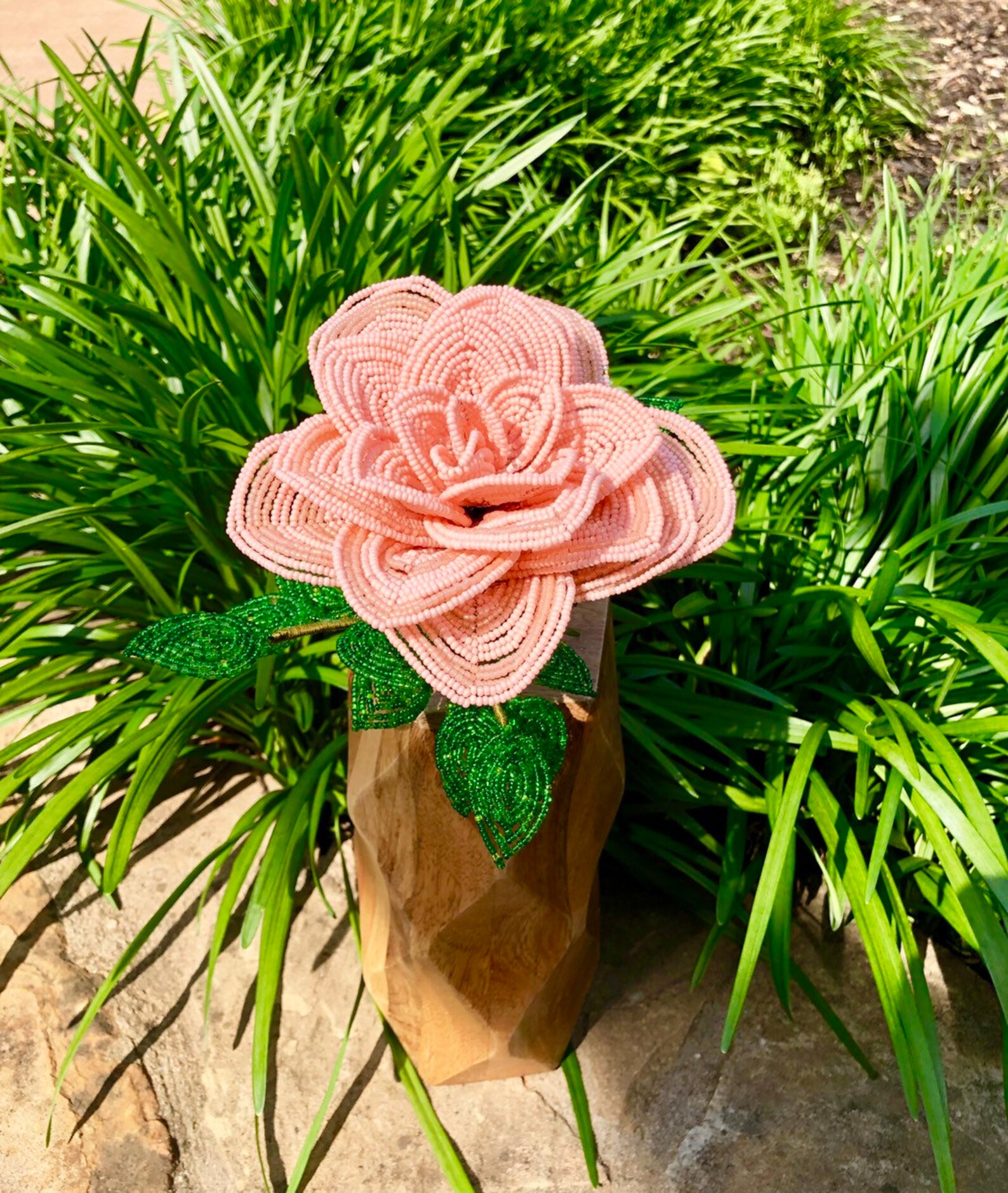 Large Beaded Rose - Etsy