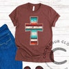Distressed Cross Shirt Serape - Etsy