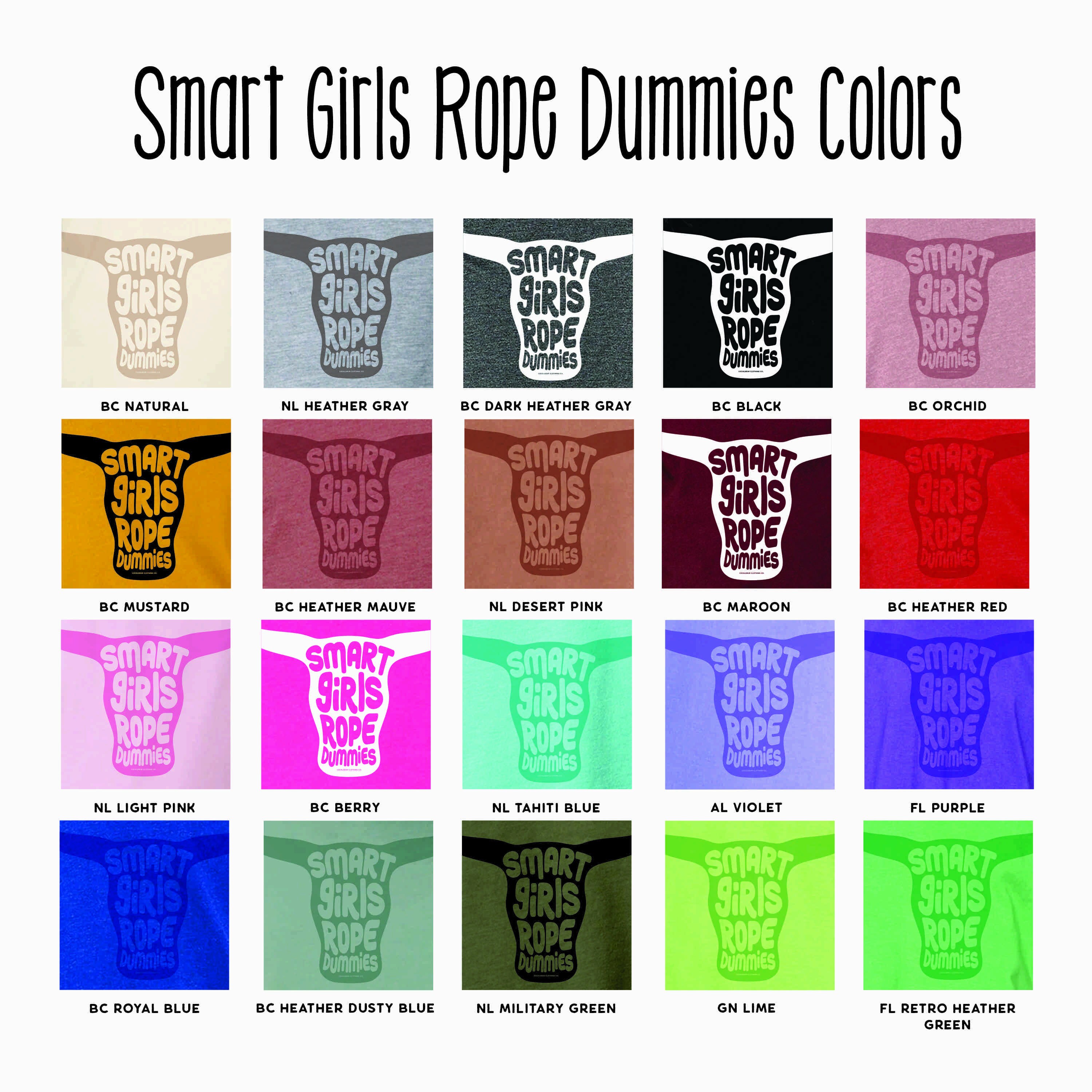 Youth Size Smart Girls Rope Dummies Graphic T-shirt - Etsy