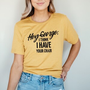 Hey George - Distressed Graphic Tee - Etsy