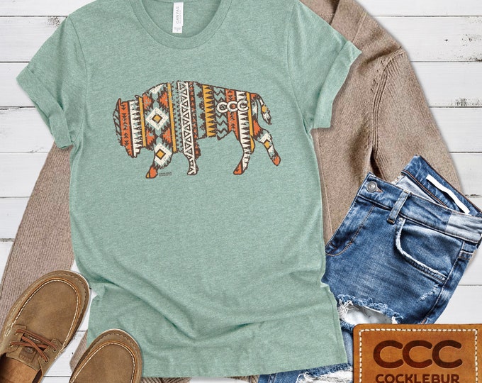 Vintage Print Aztec Buffalo - Etsy