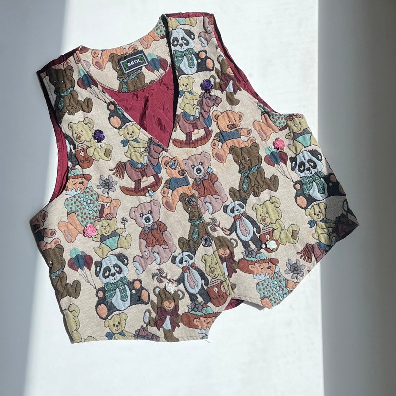 Teddy Bear Vest - Etsy