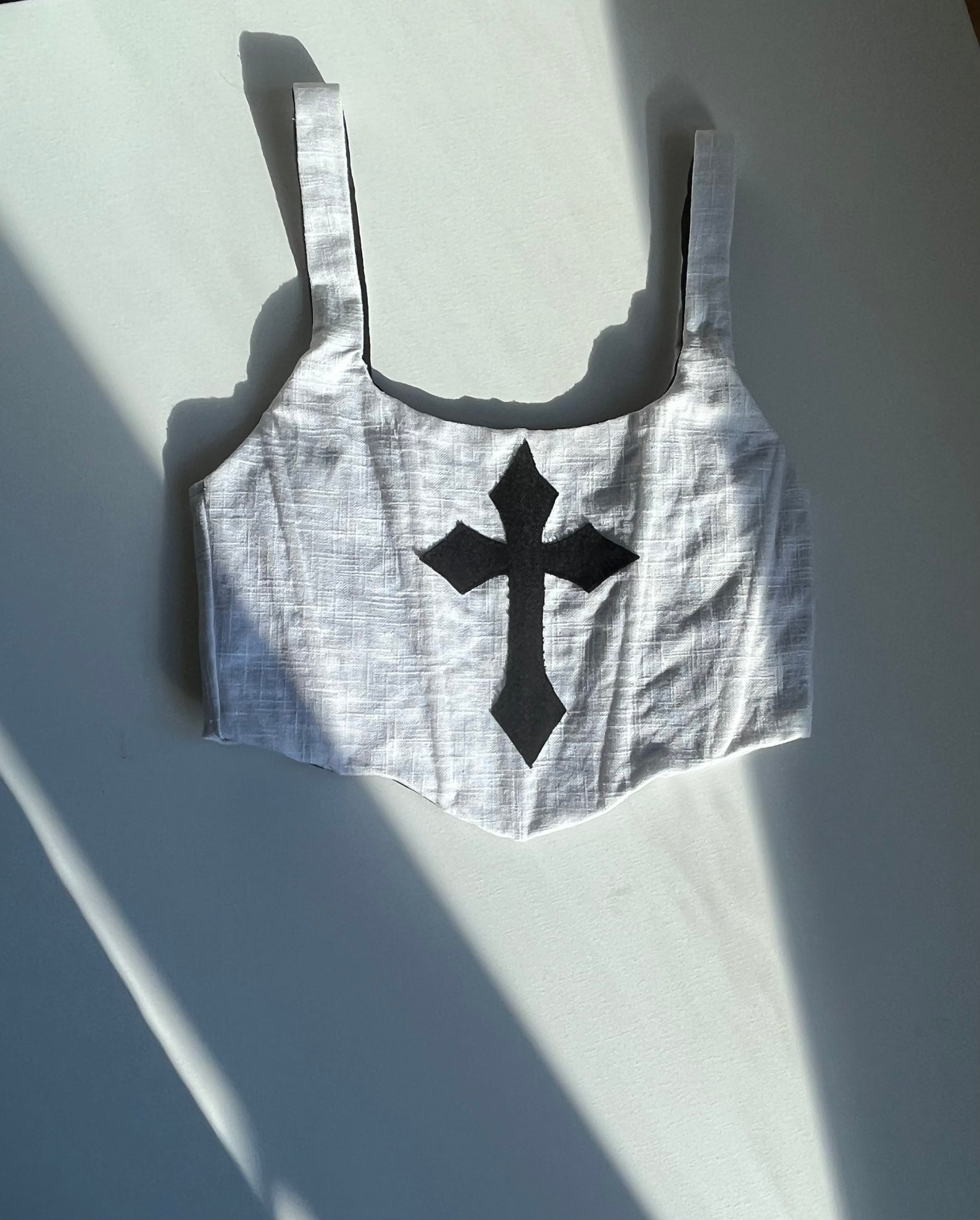 Cross Corset Top - Etsy