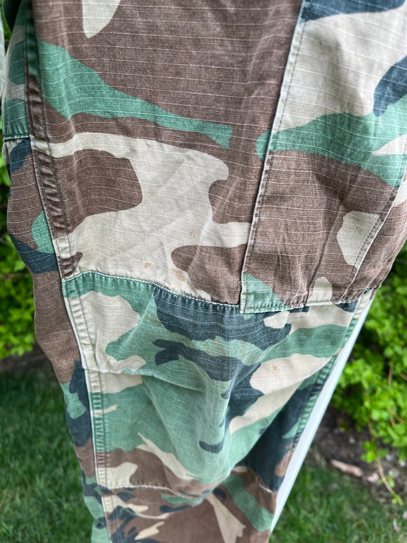 Vintage Patchwork Camo Pants - Etsy