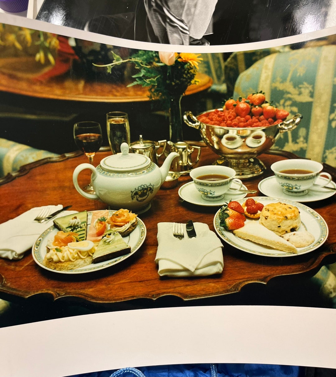 Vintage 1980s Tea Party Photo Print - Etsy