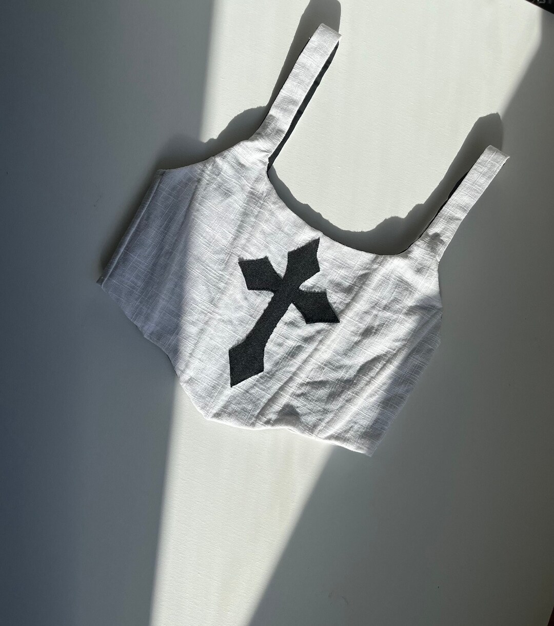 Cross Corset Top - Etsy