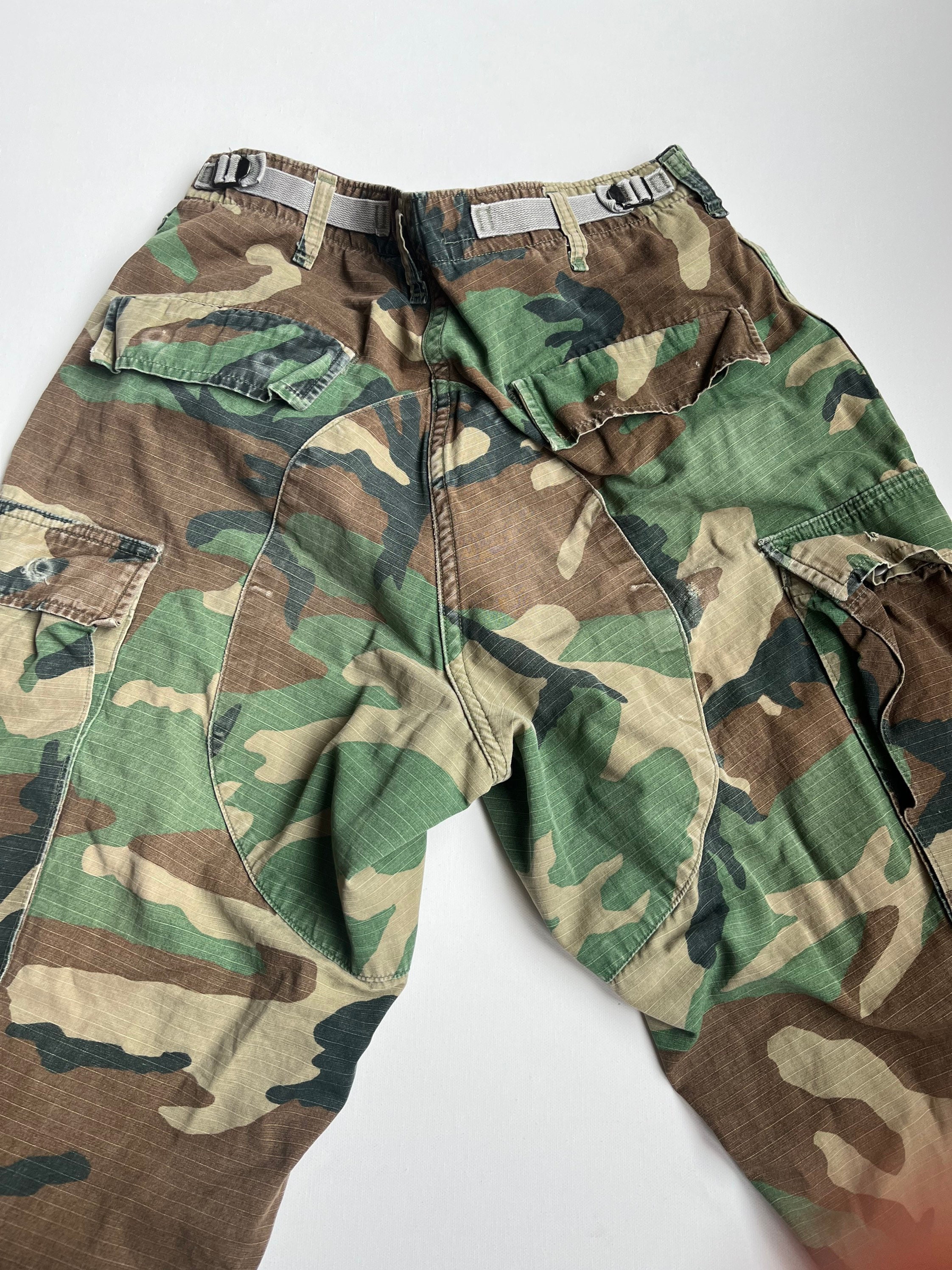 Vintage Patchwork Camo Pants - Etsy