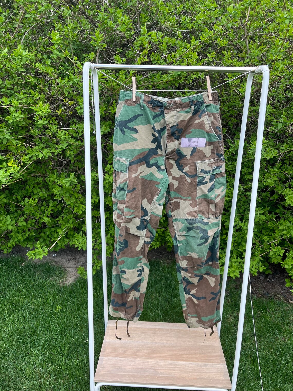 Vintage Patchwork Camo Pants - Etsy