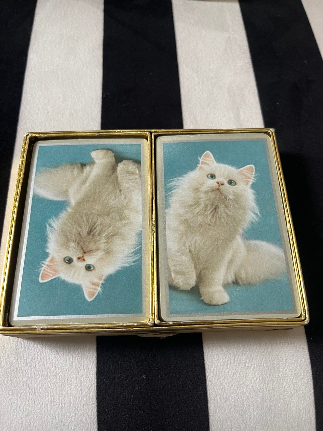 1950s White Cat Canasta Congress Playing Cards - Etsy