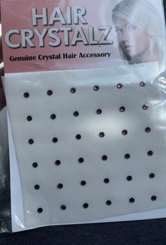 y2k purple hair crystals - Gem