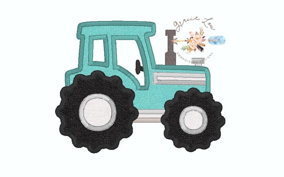 Tractor Embroidery Design Tractor Applique Design Farm - Etsy
