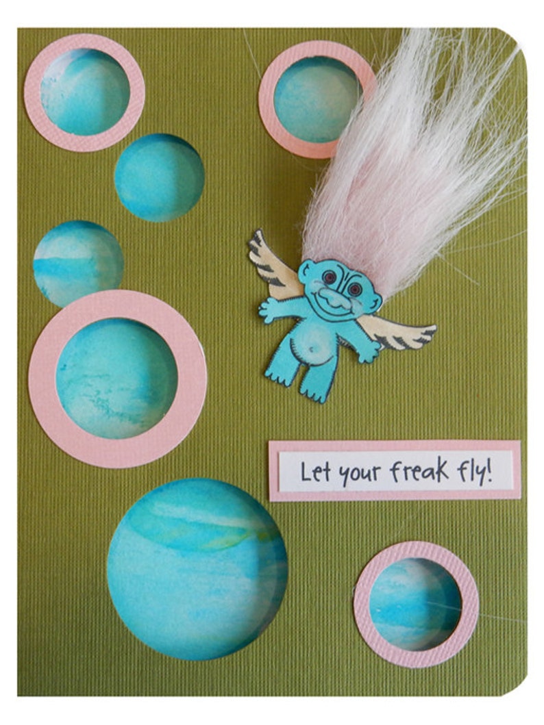 Vintage Troll Wings Set (large) - Rubber Cling Stamp - Etsy