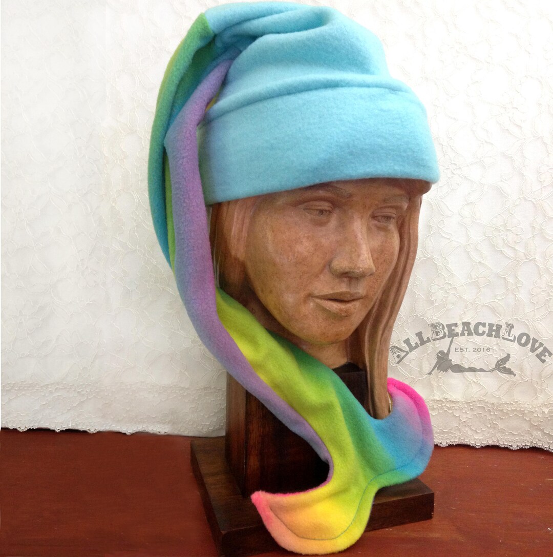 Rainbow, Mermaid Tail Hat, Rainbow Hat, Fleece, Rainbow Mermaid, Winter ...