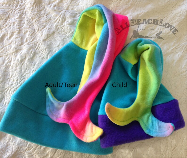 Mermaid Tail Hat, Infant, Unisex, Fleece, Mermaid, Winter Hat, Santa's ...
