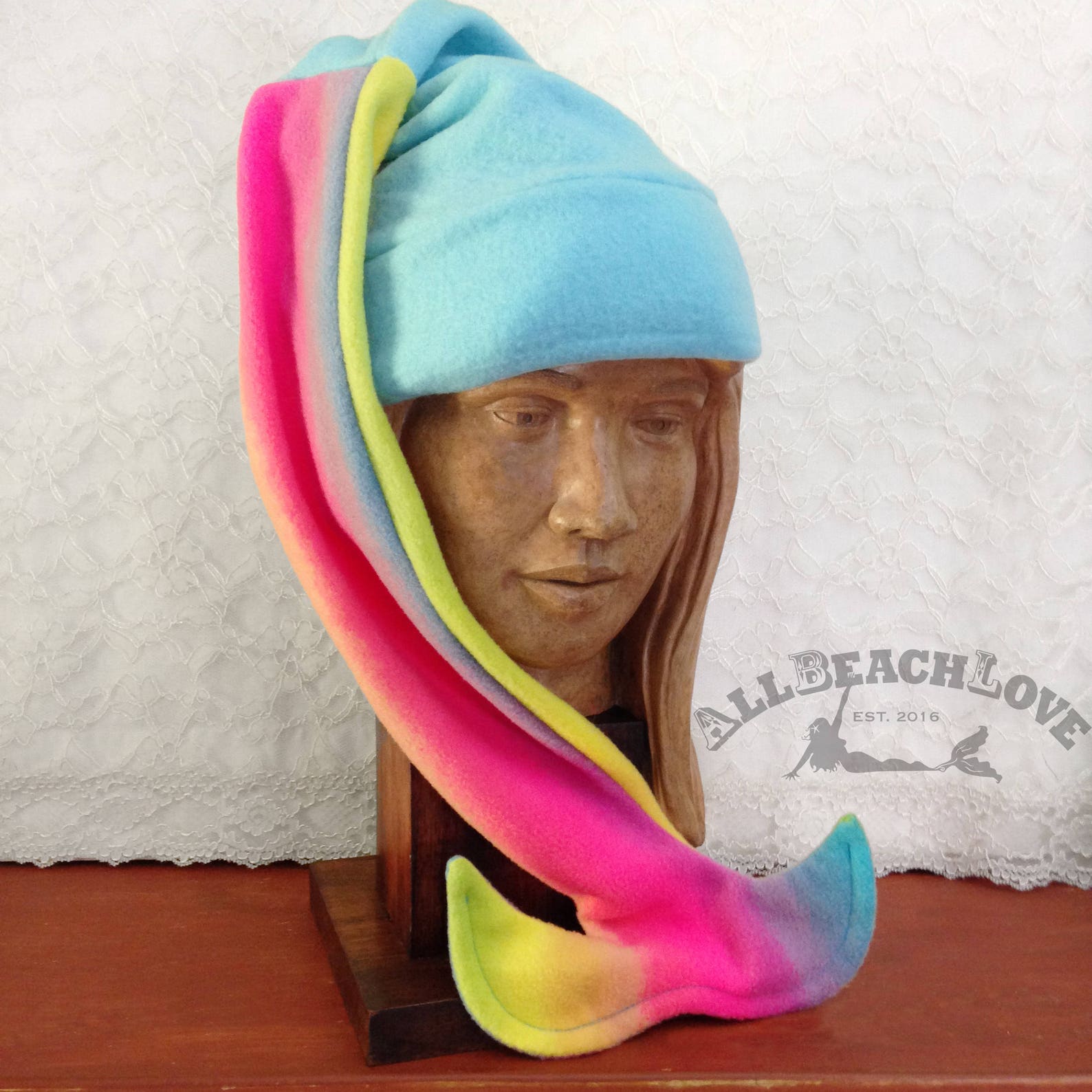 Mermaid Hat Gifts for Her Mermaid Tail Hat Fleece Mermaid - Etsy