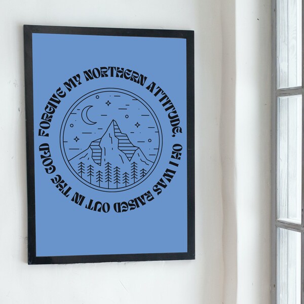 Noah Kahan Northern Attitude Print - Etsy