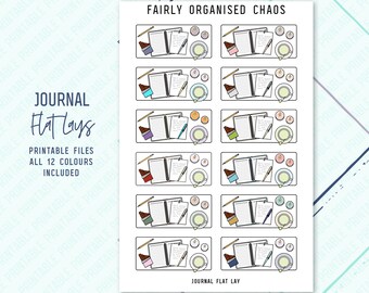 Flat Lay Stickers - Etsy