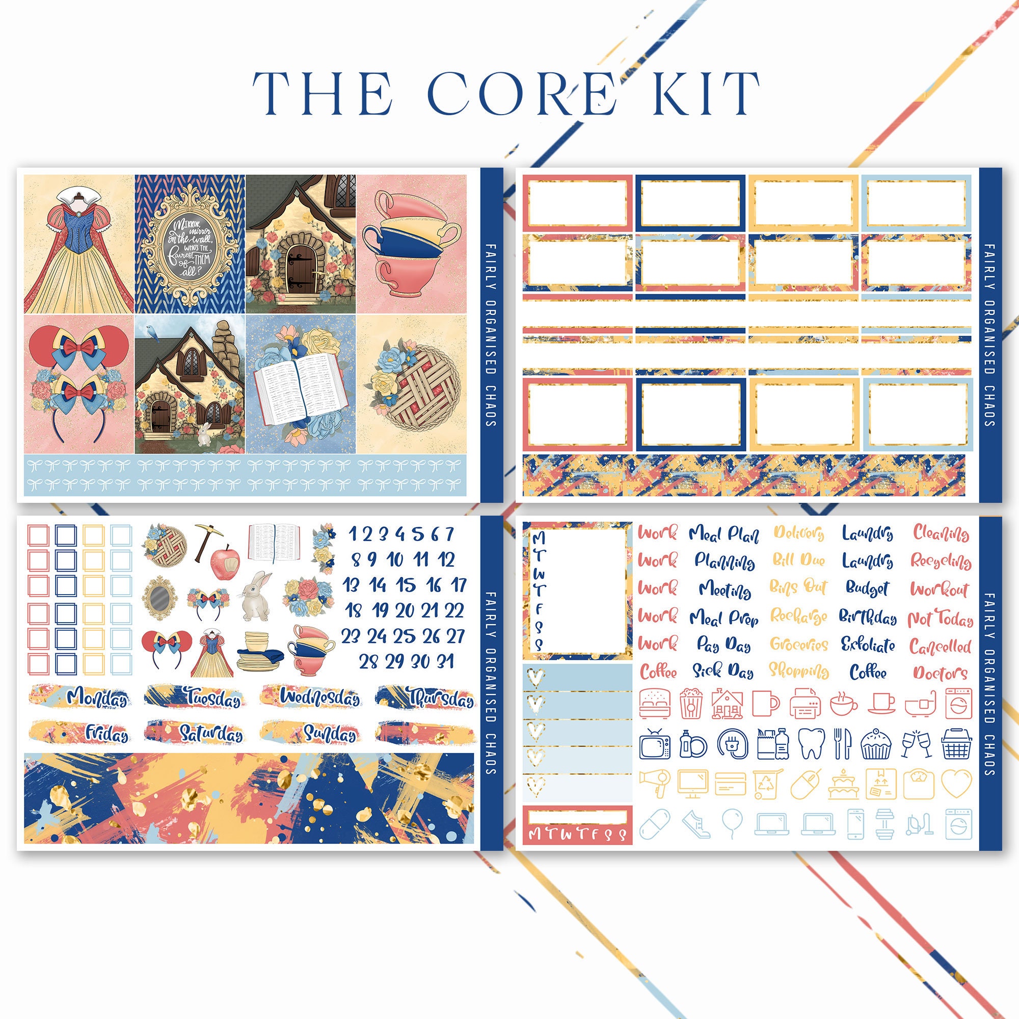 WISHING PRINTABLE STICKER Kit Core Printable Planner - Etsy