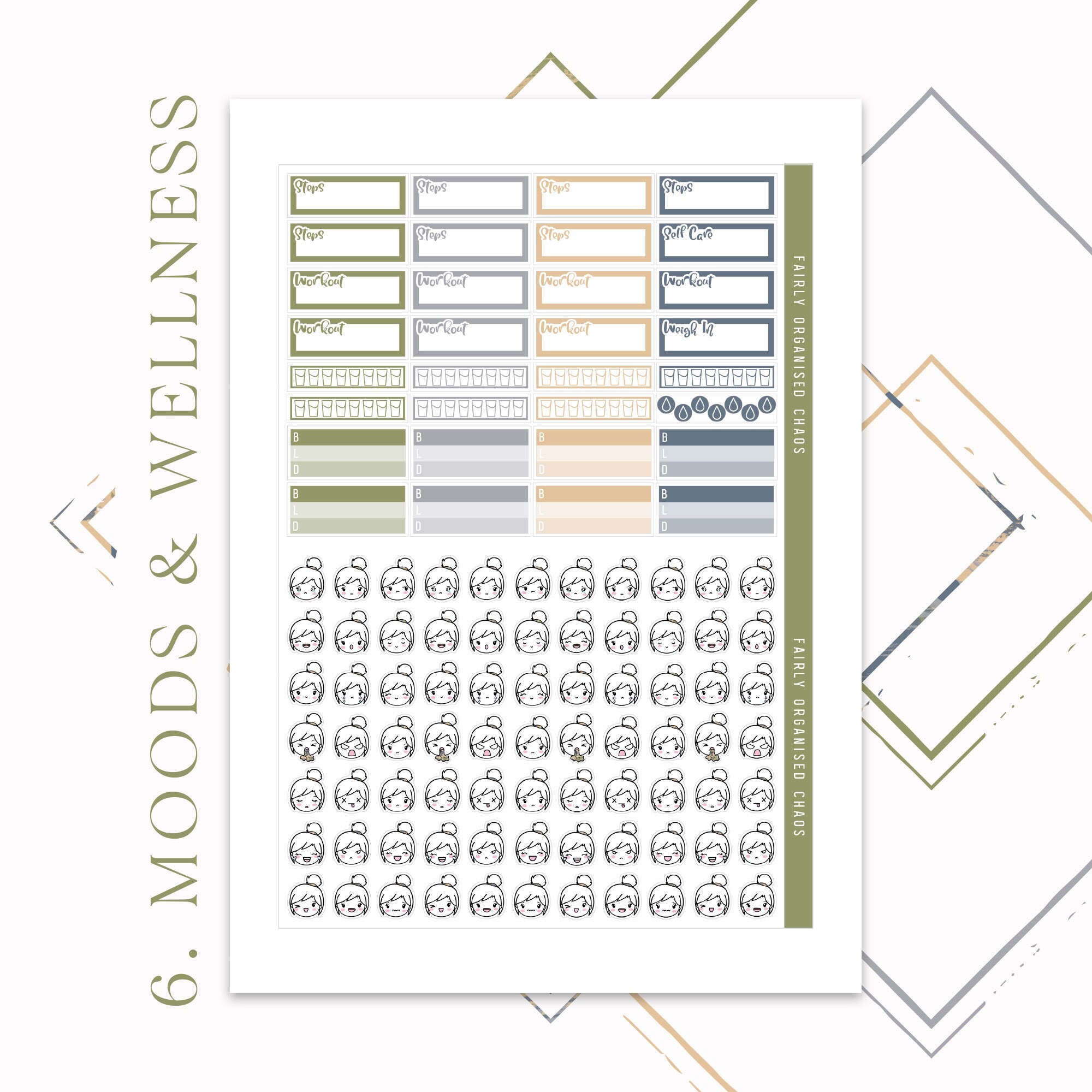 SUGAR AND SPICE Printable Planner Sticker Kit Printable Planner ...