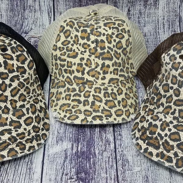 Leopard Print Hat - Etsy