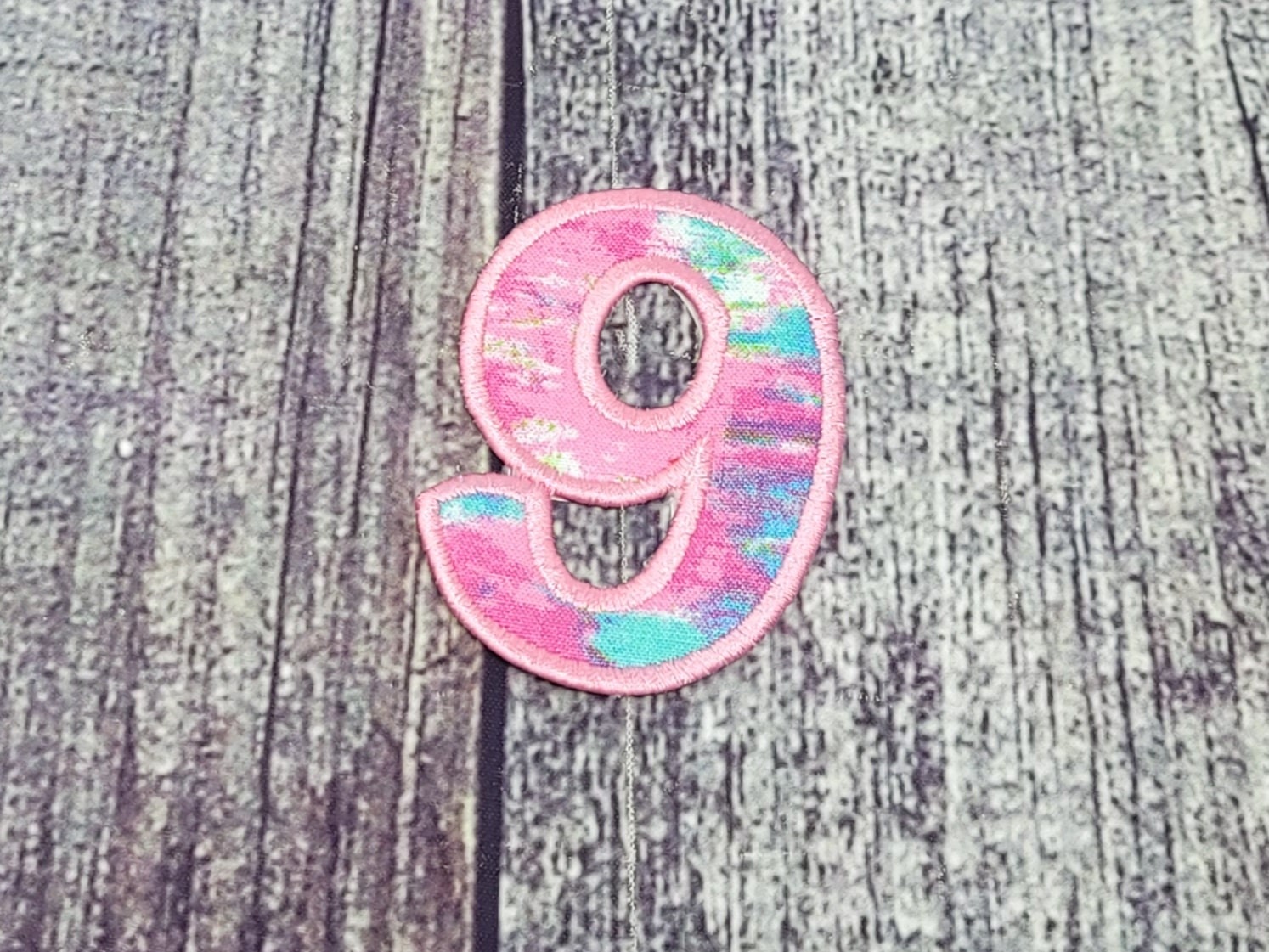 Embroidered Number 9 Patch Nine It's Groovy to be Nine | Etsy