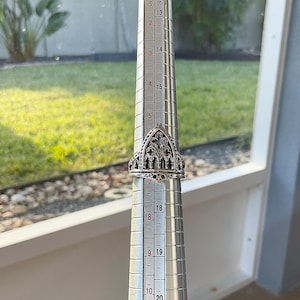 Goth Rings Set of Two Adjustable Gothic Cathedral Church Window Rings ...