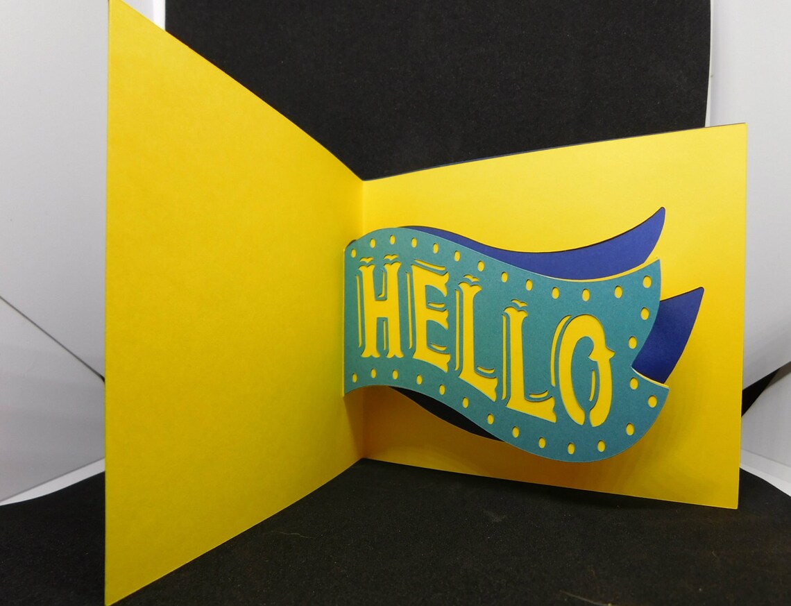 Sending You a Big Hello Pop up Card - Etsy
