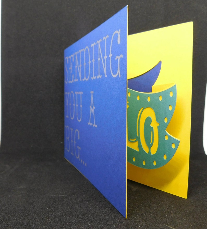 Sending You a Big Hello Pop up Card - Etsy