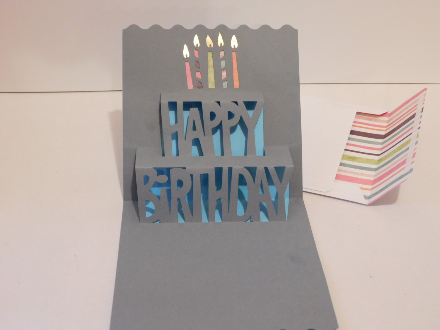 Birthday Card Popup 3D Greeting Card Blank Card - Etsy