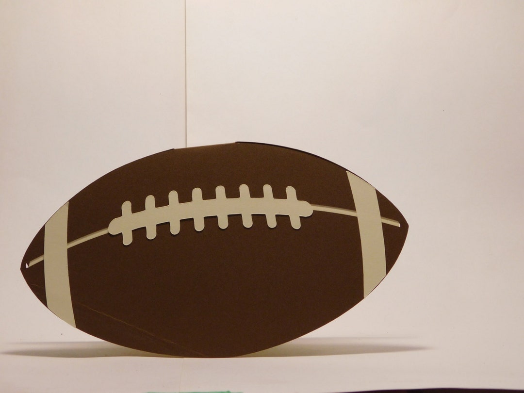 Football Shaped Card - Etsy