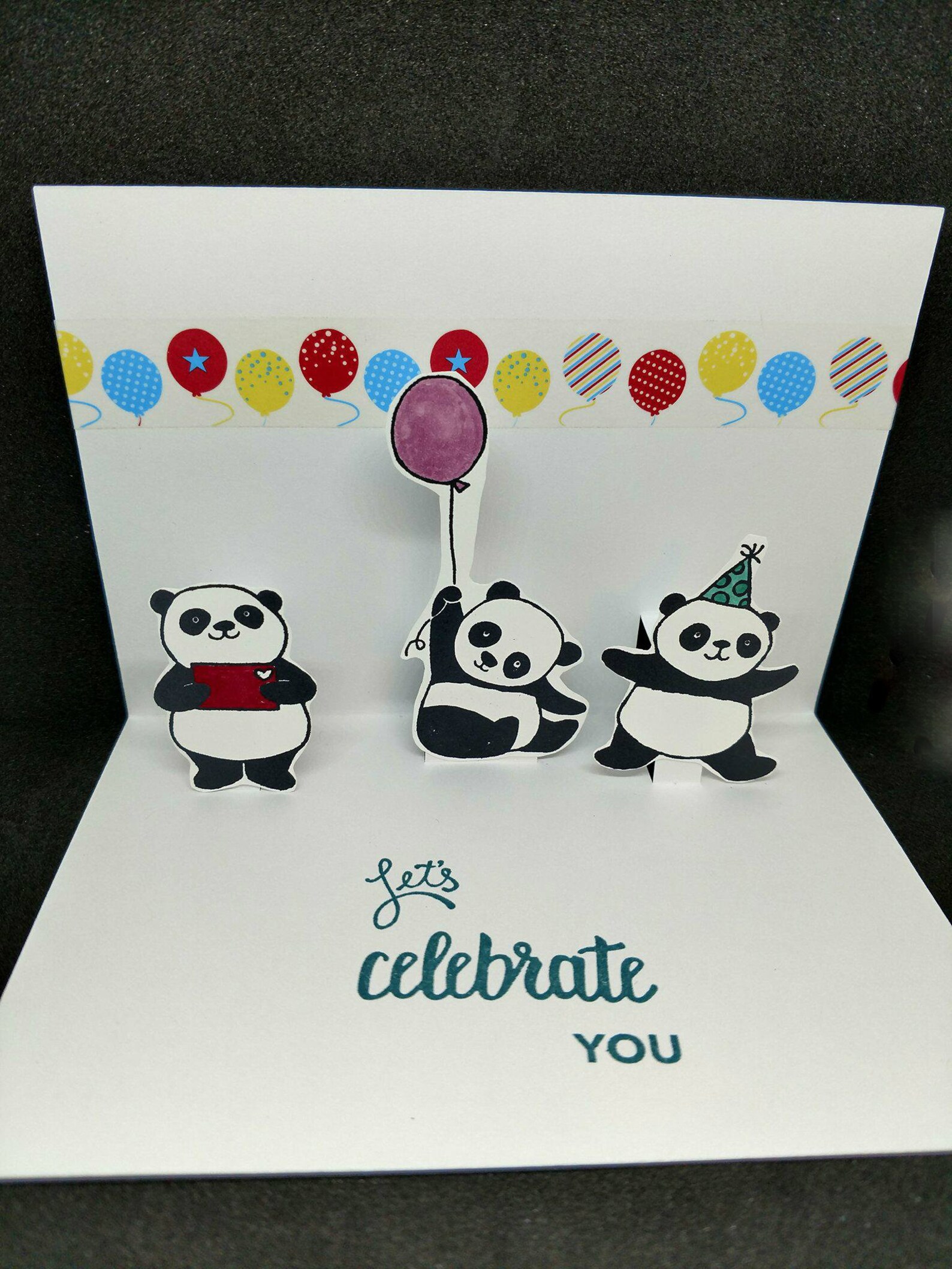 Panda Pop up Card - Etsy